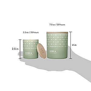 Skandinavisk Fjord Scented Candle. Fragrance Notes: Apple and Pear Blossom, Orchard Fruits and Redcurrants. 7.0 oz.