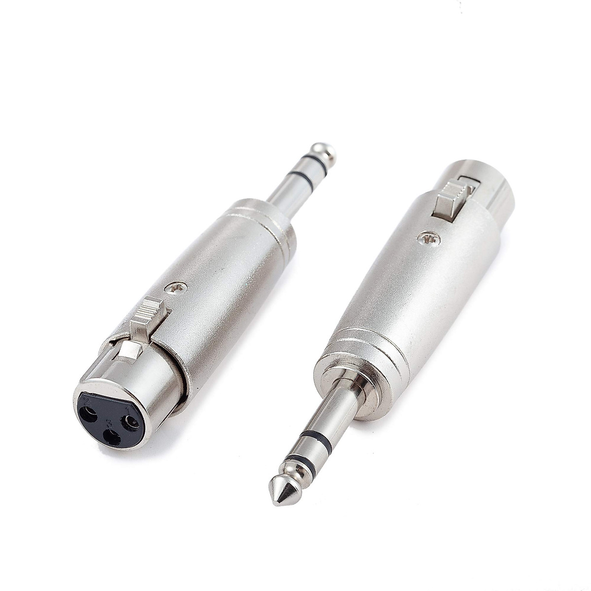 XLR to 1/4 Adapter, Ancable 4-Pack XLR Female to 6.35mm TRS Male Convertor, Balanced Audio Gender Changer