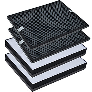 Replacement Compatible with Philips FY2422 FY2420 2000 2000i Series AC2887 and AC2882 Nano Protect True HEPA Replacement Filter (2 Sets)