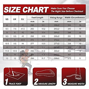 R CORD Mens Winter Boots Waterproof Insulated Snow Boots for Men Winter Boots for Men Insulated Winter Hiking Boots High Traction Black Size 8.5