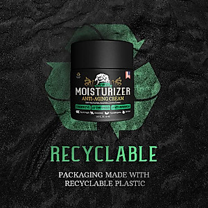 Mens Face Moisturizer Cream, Mens Anti Aging Face Cream, After Shave Facial Lotion - Anti-Wrinkle Firming Eye Bags Treatment for Men, Vitamin B Collagen Licorice Extract, Day & Night Skin Care for Men