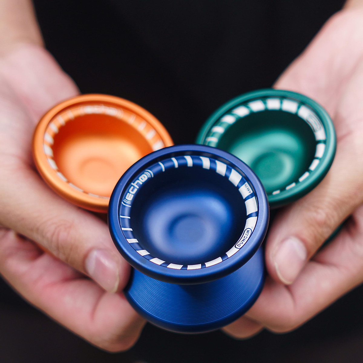 Duncan Toys Echo 2 Yo-Yo [Black], Unresponsive Pro Level Yo-Yo, Concave Bearing