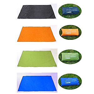 Camping Tarp, Waterproof Picnic Mat, Tent Footprint with Drawstring Carrying Bag for Picnic, Hiking 118x118 (Green)