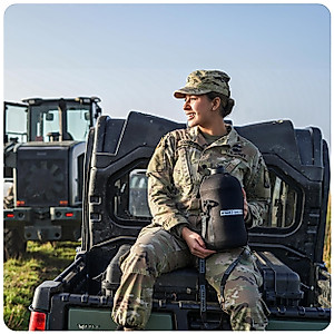 Hydro Gallon® - 1 Gallon Water Bottle Jug with Insulated Sleeve and Straw Lid, Handle, Time Marker, Pocket, Shoulder Strap. Daily Intake Leakproof BPA free Large Big Bottle Men. 128oz (Black)