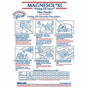 Magnesol Fryer Filter Powder by Dallas Group, Deep Fryer FryPowder, Save Fryer Oil, Extend Oil Life, Fry Oil Filtration, (1x40lb)