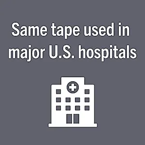 Nexcare Gentle Paper Tape, Medical Paper Tape, Secures Dressings and Lifts Away Gently - 1 In x 10 Yds, 6 Rolls of Tape