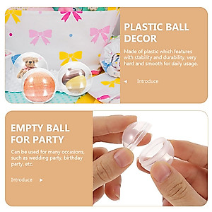 Vending+Machines 50pcs Gumball Vending Machine Capsules Small Round Capsules Bulk Clear Capsules Balls for Gumball Machines Vending Machine 38mm Bulk Candy