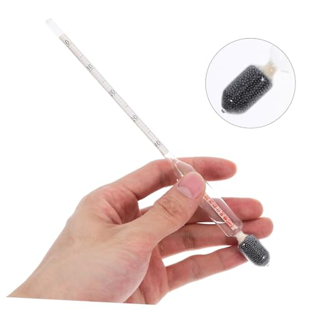 HOMOCONO 3pcs Sugar Meter Beer Hydrometer Maple Syrup Measurement Measure Gauges Wine Gauges Sugar Content Scale Measuring Sugar Scales Sweet Gauges Syrup Meter Iron Sand Transparent