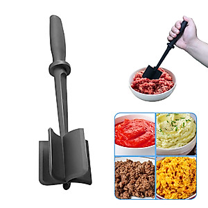 Meat Chopper, Ground Beef Masher – Useful Kitchen Gadgets, Multifunctional Chopper for Ground Beef, Hamburger Meat, Mashing Potato, Safe Kitchen Accessories, Heat Resistant Nylon, Non-Stick Cookware