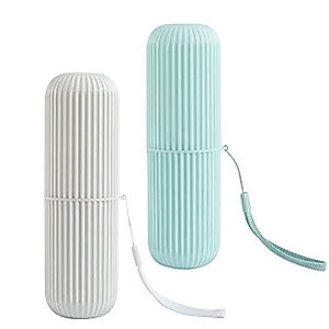 Travel Toothbrush Holder Case Set Kids Women Men Portable Toothbrush Case Travel Container Toothbrush Holders With Picking Sling Gargle Cup Toothbrush Protector Storage Traveling Camping Business Trip