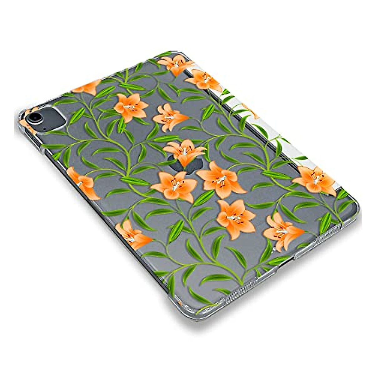 Kawaii Orange Flowers Cute case Compatible with iPad Mini Air Pro 7.9 8.3 9.7 10.2 10.9 11 12.9 inch Pattern Cover New 2022 2021 Trifold Stand 3 4 5 6 7 8 9 Generation 521 (10.2" 7/8/9 gen)