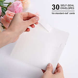 Nihuecne 30 Pack Boxed Baby Shower Thank You Cards Assortment with Self-adhesive Envelopes, 4x6 Inch Animal and Rainbow Baby Girl Shower Thank You Greeting Cards