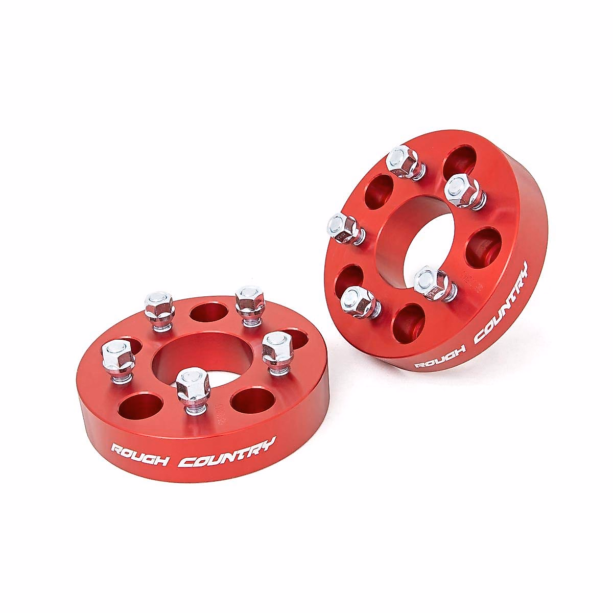 Rough Country 1.5" Wheel Adapters for 2007-2018 Jeep Wrangler JK Pair - 1100RED
