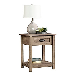 Sauder County Line Side Table/Night Stand, Salt Oak Finish