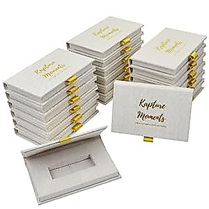 Custom Linen Flash Drive case with Personalized Logo for Wedding Photographer Client Gift, Wedding Photography Packaging (No Logo Imprint)