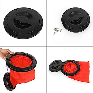 6 Inch Kayak Hatch Deck Plate Marine Hatch Cover Deck Plate Kit with Cat Bag for Kayak Canoe Boat Fishing Accessories