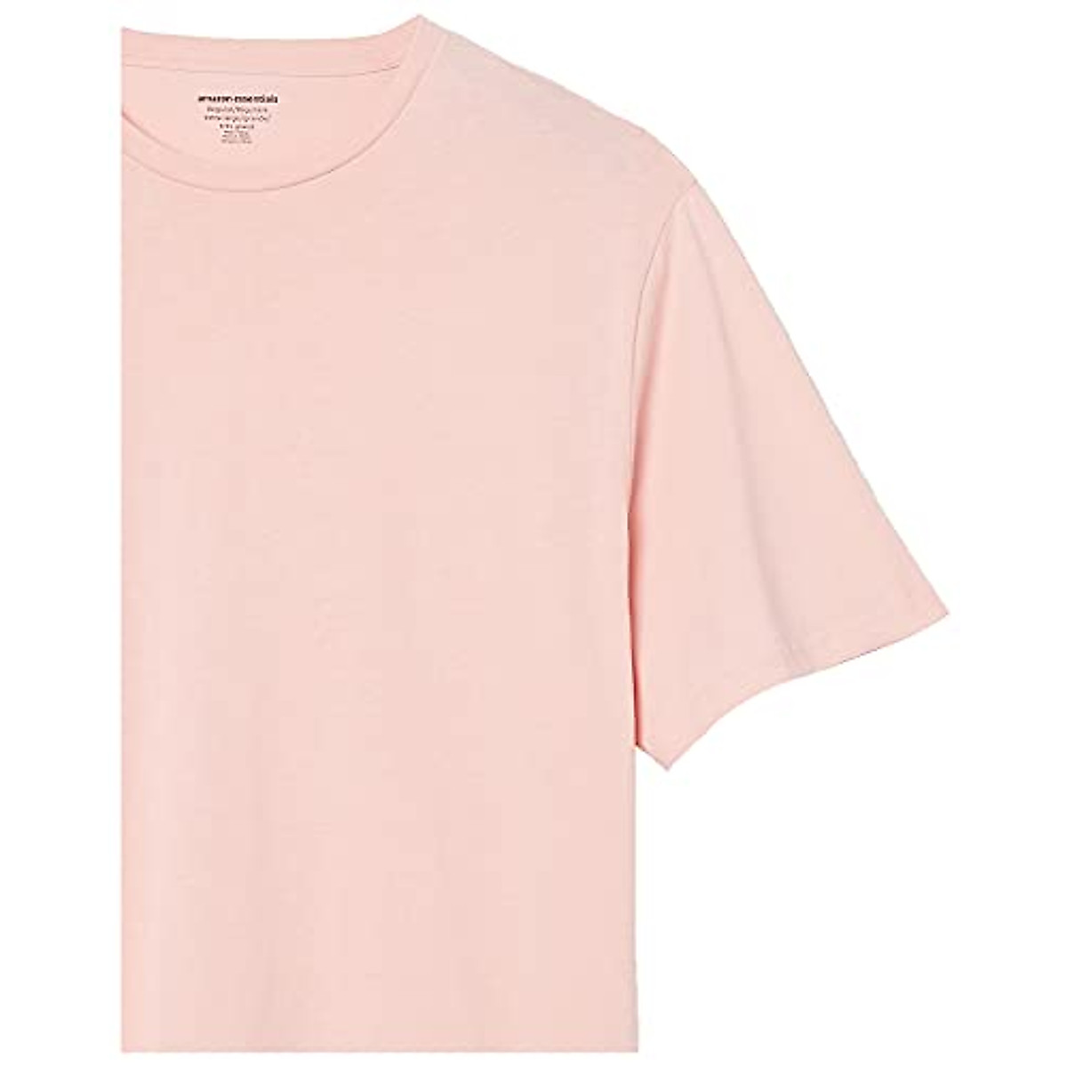 Amazon Essentials Men's Regular-Fit Short-Sleeve Crewneck T-Shirt, Pack of 2, Light Pink, Large