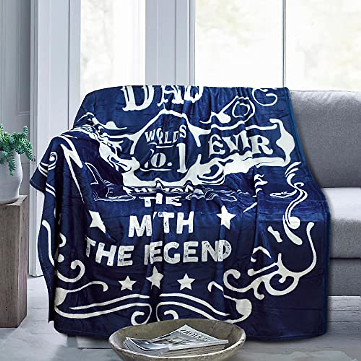 Fluffy Time Gifts for Dad Birthday from Daughter Son Birthday Fathers Day for Dad to My Dad Blanket Bday Present Ideas for Men Him Dads Daddy