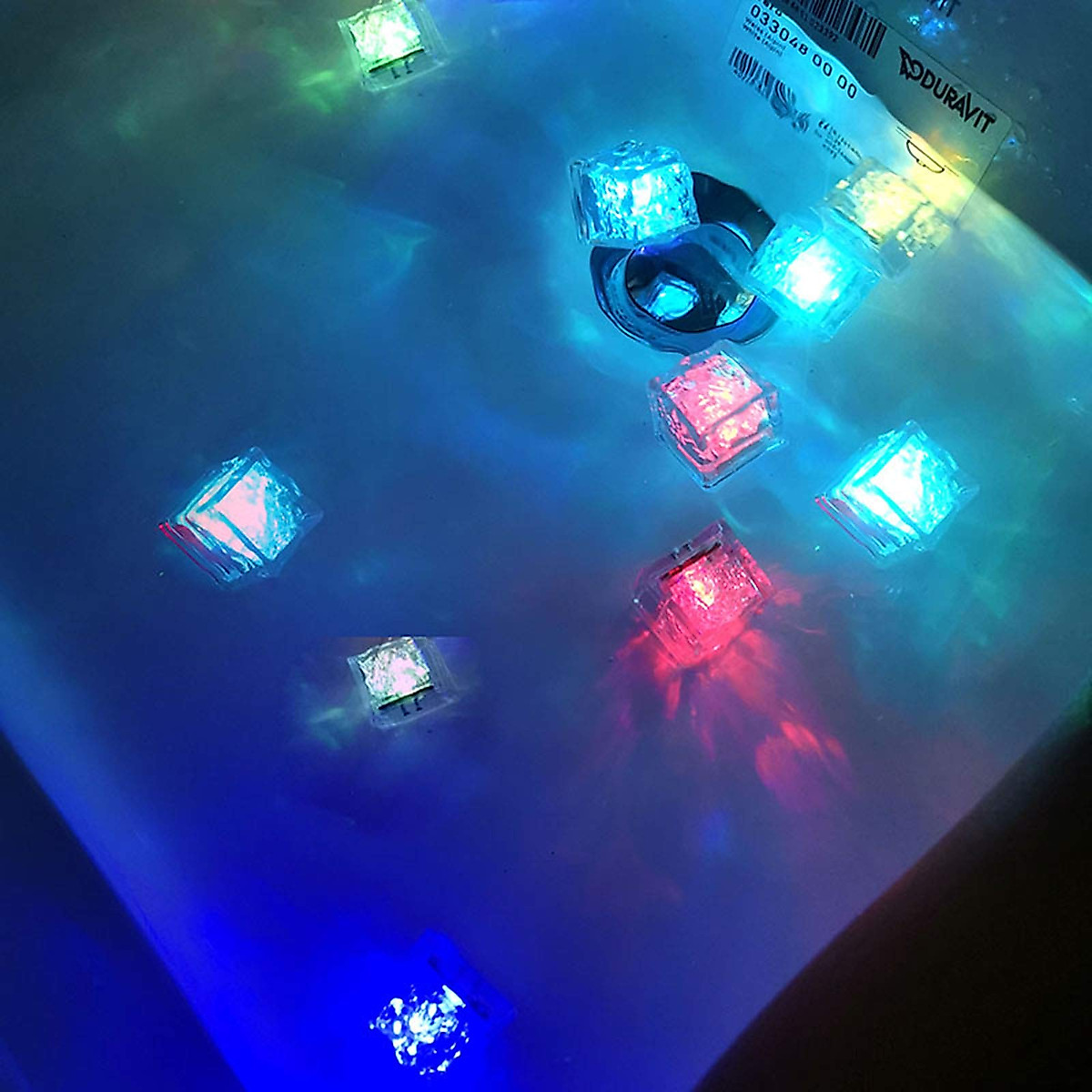 ZHIHUI 8PCS Kids Baby Time Shower Bathtub LED Light Up Toys Colorful Changing Waterproof Underwater Lights Bath Toy
