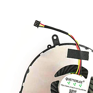 QUETTERLEE Replacement New CPU Cooling Fan for MSI 3-PIN GE62 GV62 GE72 PE60 PE70 GL62 GL72 6QC 2QD 2QE 6QG MS-16J1 16J2 16J5 16J8 16JB 16J9 1792 Series PAAD06015SL N303 N318 DFS470805WL0T FH18 Fan