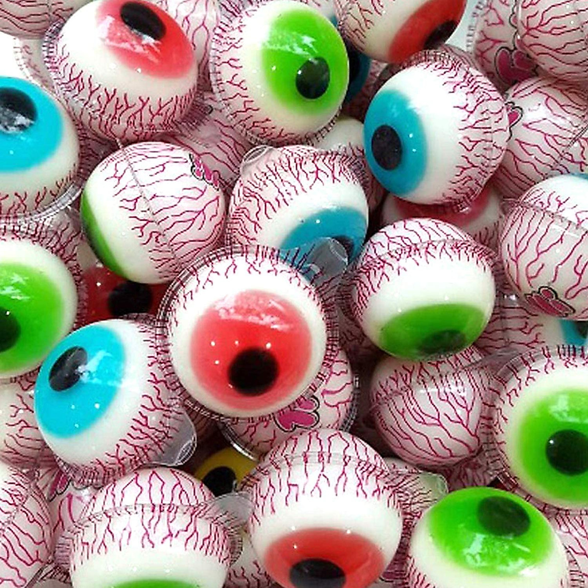 Pop Eye Gummi 18.8g(0.66 oz) x 12 Bags in Box - Soft Fruit Gummy Glotzer Candy with Sour Centre