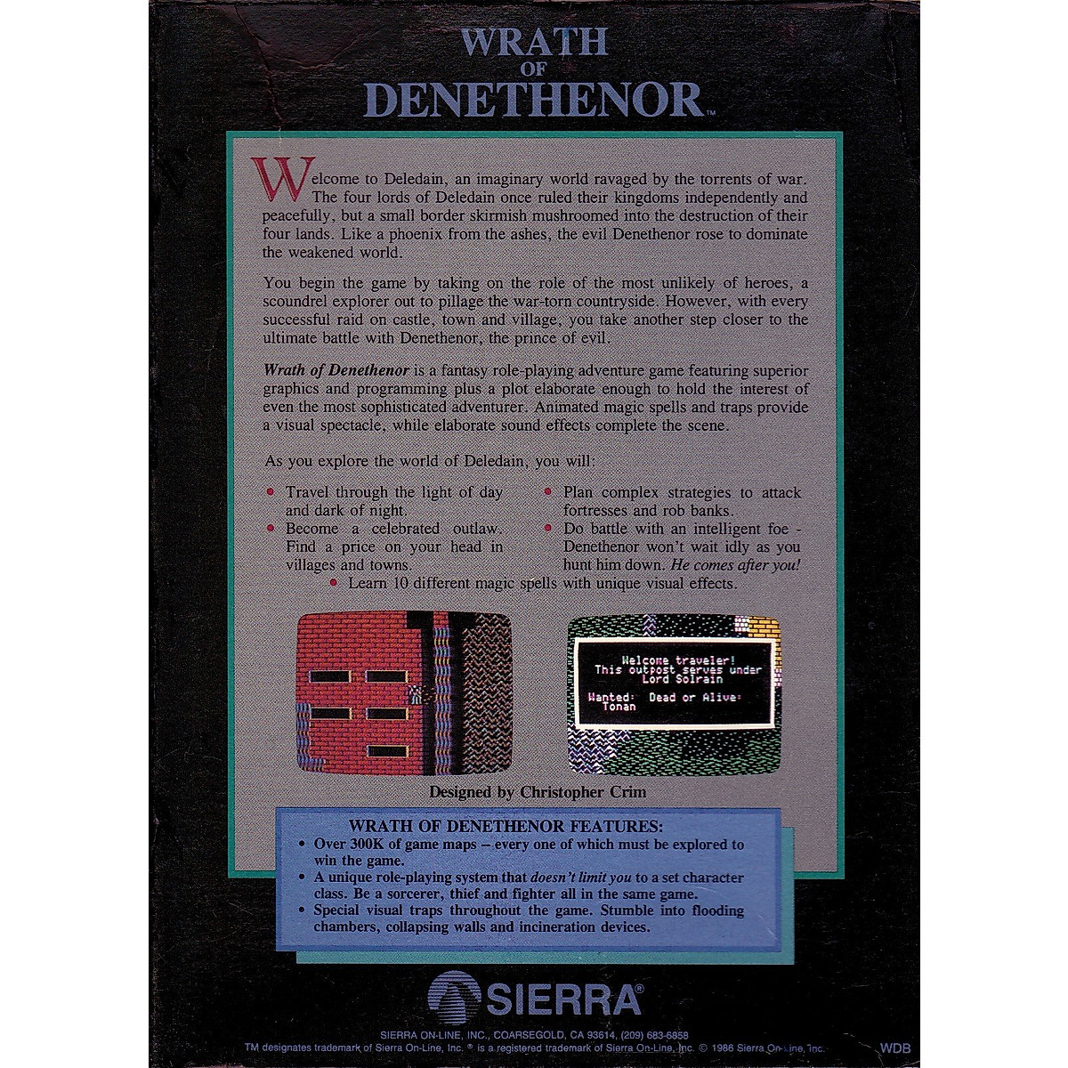 The Wrath of Denethenor - Commodore 64