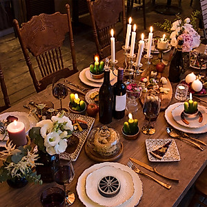 Junkin 24 Pcs Western Theme Party Decorations Birthday Table Centerpieces Mini Cactus Candles Horseshoes Wagon Wheels Horse Rodeo Decor for Crafts Wedding Party Favor (Cactus Candles, Wagon Wheels)