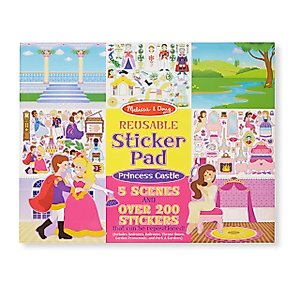 Melissa & Doug Reusable Sticker Pad: Princess Castle - 200+ Stickers And 5 Scenes