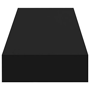 Wall Mounted Floating Shelves Wall Decor Storage Shelves Invisible Ledge Hanging Shelves Picture Frame Ledge Shelves with Drawer Black 31.5"x9.8"x3.1"