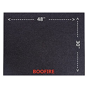 Uterstyle BBQ Gas Grill Splatter Mat, Extra Large Fireproof Heat Resistant Gas or Electric Grill Splatter Mat Pad Floor Protective Rug for Backyard Outdoor Deck Patio 48x30inch (1)