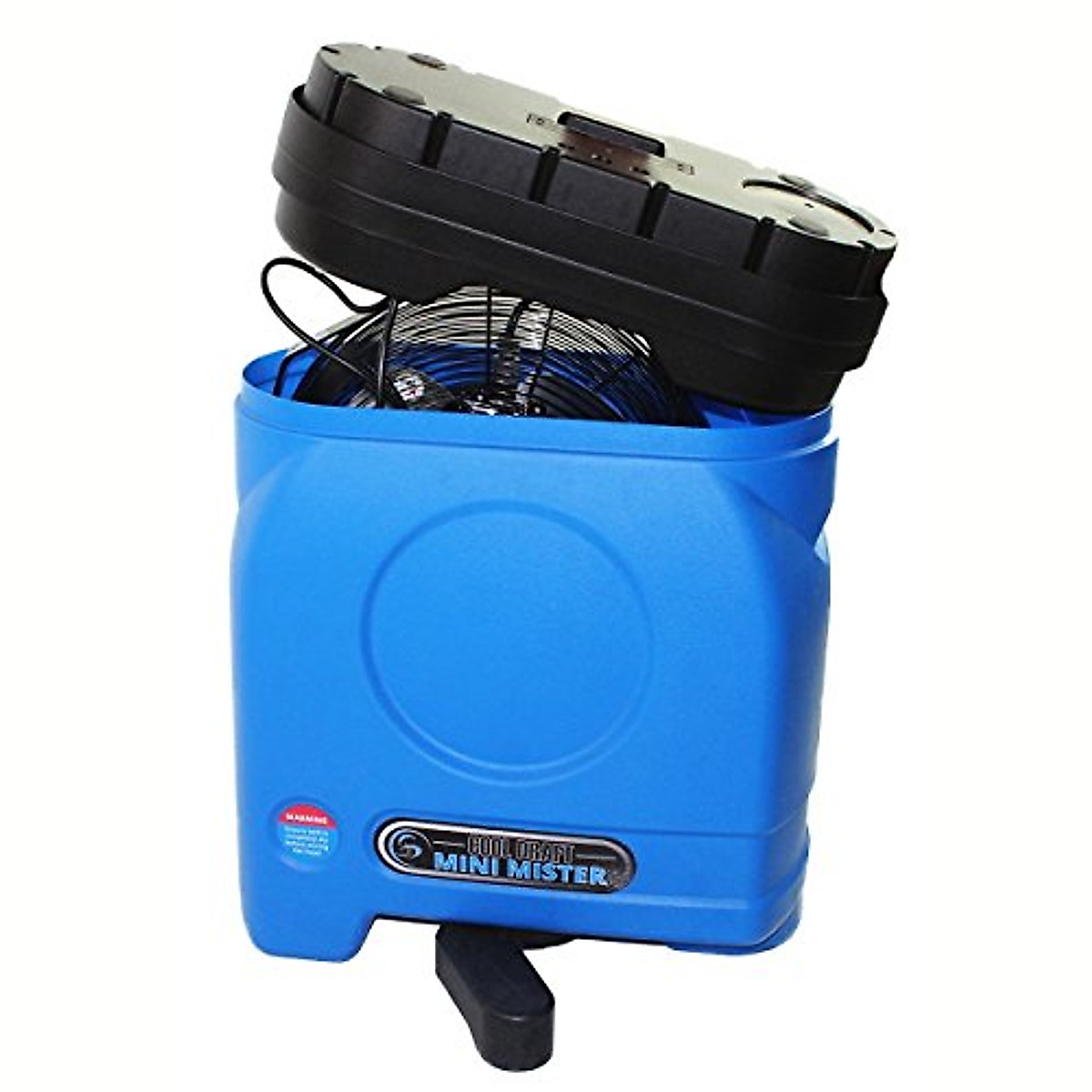 Ventamatic CDMP 1420BLU 14" Premium Misting Fan, 20 Gal Cooler, Blue/Black