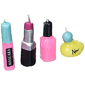 Make Up Girl Novelty Cake Candles - 4 pcs by Bakery Supplies