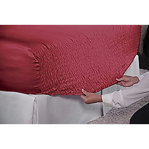 BEDTITE ABSOLUTELY FITTING Cotton Rich 500 Thread Count, King Size Set with Deep Pocket 7” to 20” Fitted Sheet, Flat Sheet and 2 Pillow Cases, Sage