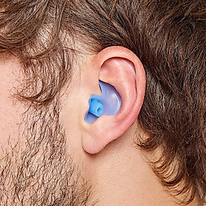 Zoggs 300659-400 Aqua Plugz - Hypo-Allergenic Silicone Ear PlugsBlue