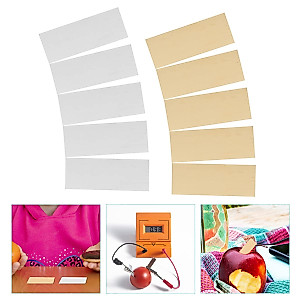 iplusmile 10 Pairs Zinc Sheet Copper Sheet Plating Kit Nickel Anode Black Oxide Coating Kit Potato Light Nickel Plating Kit DIY Kits Electrode Strip for Plating Aluminum Plate Fruit