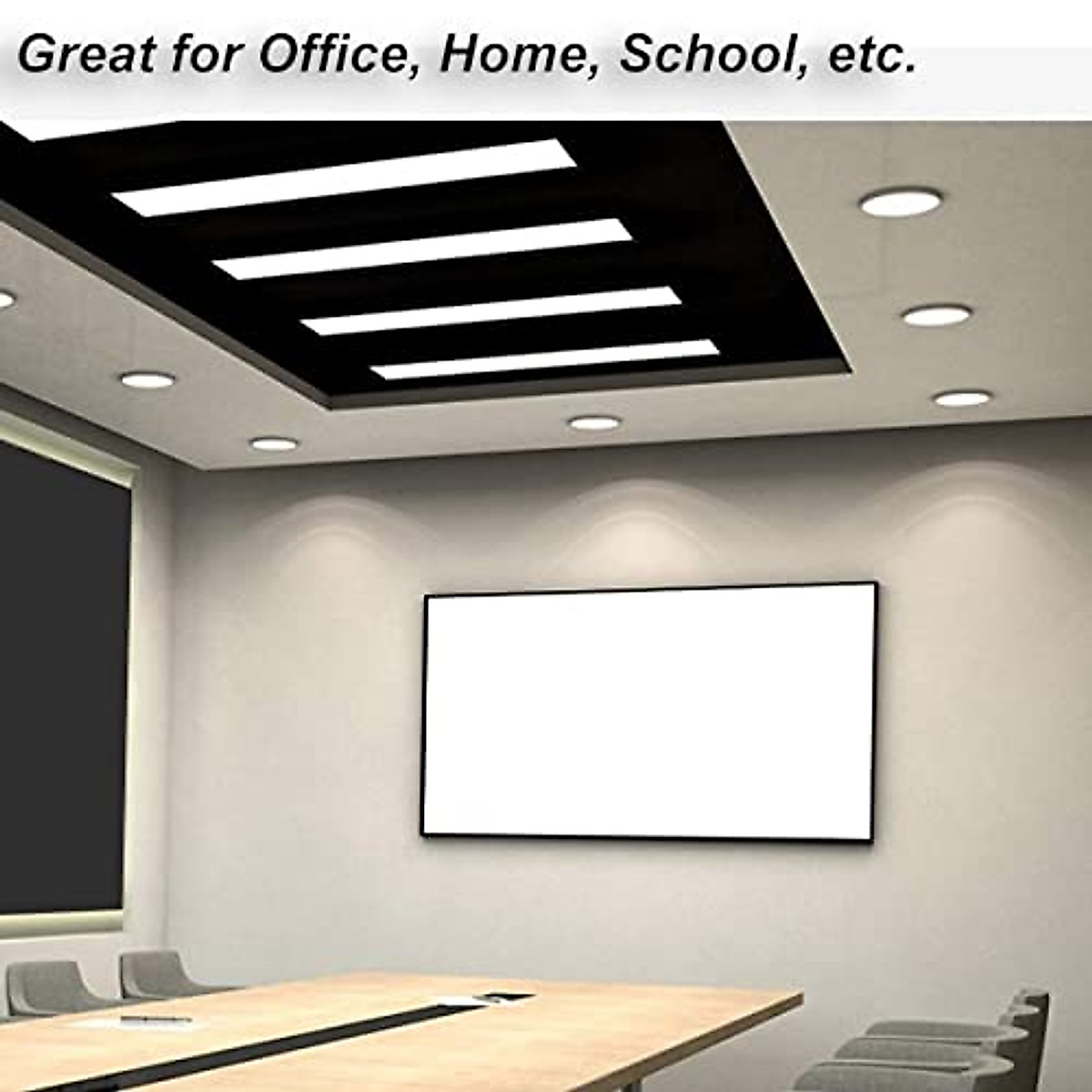 200-inch Large Projector Screen 16:9 Hanging Projection Screen Movie Screen Washable Fold-able Anti-Crease for Office Conference Presentation Theater Party