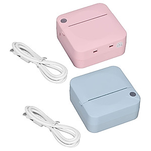 Gaeirt Mini Printer 200dpi Thermal Printer for Phone, Rechargeable Inkless Printer Instant Photo Printer Portable Printer for Home Picture Printer for Photos, Notes(Blue)