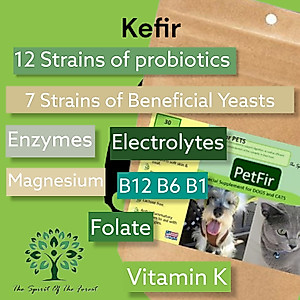 Petfir Pack Kefir for Dogs and Cats Supplement Pets probiotic dog advanced probiotic formula for dog (50 gr)