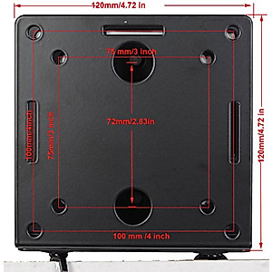 Videosecu Adjustable Small Device Wall-Mounted Bracket for Cable Box Digital TV Media Players Game Consoles MTC02B 1QJ