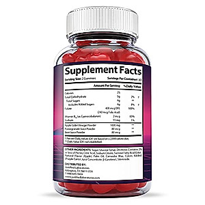 Justified Laboratories (5 Pack) Gemini Keto Gummies 1000MG ACV with Pomegranate Juice Beet Root B12 300 Gummys