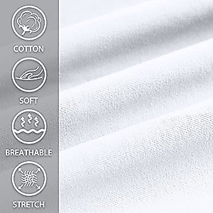 Viodia Women's Bermuda 10" Long Shorts with Pockets Cotton Sweat Lounge Shorts for Women Jersey Athletic Knee Length Shorts for Summer White