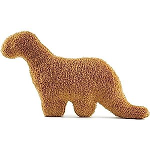 SNOWOLF 27.5" Cute Dino Nugget Pillow Soft Squishy Dinosaur Chicken Nugget Pillow Plush Toy for Decorations (Can't Stand Still), Creative Gift Ideas for Boys Girls Easter Birthday (Brontosaurus)
