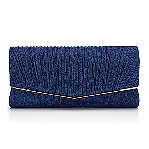 Vinsmoke Clutches for Women Wedding Clutches for Women Clutch Evening Purses and Clutches Clutch Purses for Women(Navy Blue)