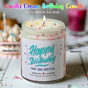 Birthday Gifts for Women - Sister Birthday Gifts - Best Friend Birthday Gifts - Vanilla Scented Candle Gifts
