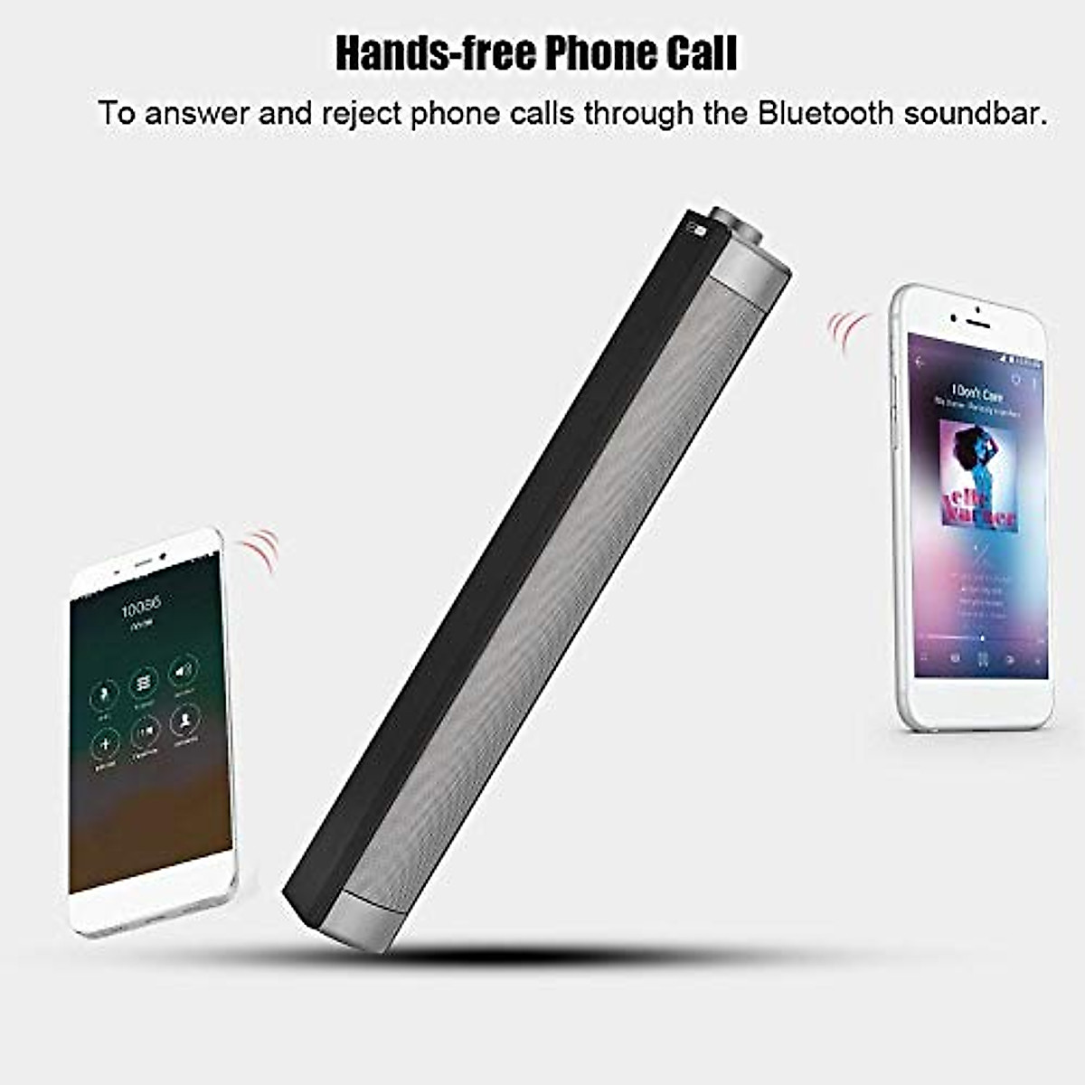 Portable Smart Hi-Fi Heavy Bass Bluetooth Soundbar Home Theatre Speakers Noise Cancelling AUX/TF Card Wireless Sound Bars for TV