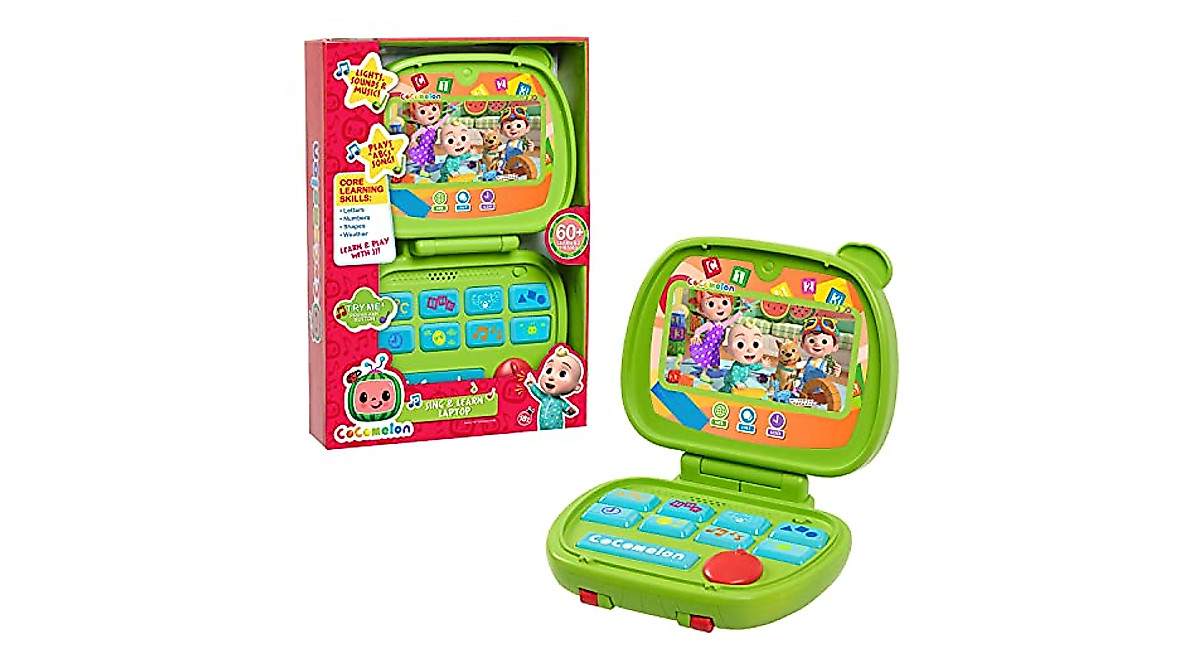 CoComelon Sing and Learn Laptop Toy for Kids, Lights, Sounds, and Music ...