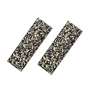 2 pcs Acrylic Knife scales Handle Material Slabs Knives Custom DIY Tool for Knife Making Blanks Blades (Gold)