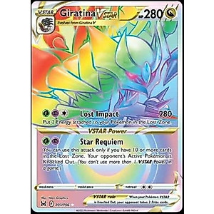 Pokemon - Giratina VStar 201/196 Lost Origin Secret Rainbow Rare Foil