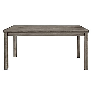 Homelegance Lexicon Bainbridge 64" Transitional Wood Dining Room Table in Weathered Gray