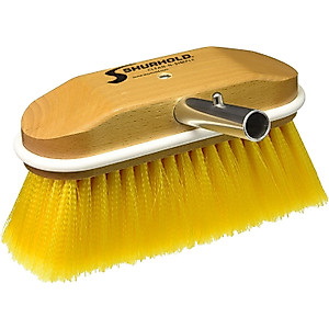 Shurhold 308 8" Window and Hull Brush with Soft Yellow Polystyrene Bristles